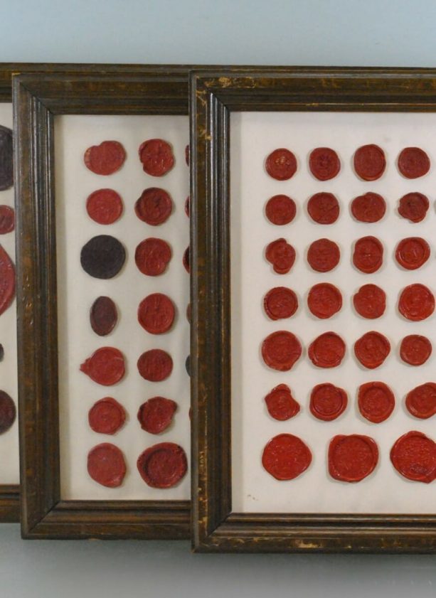 Framed collection of wax seals c.1880 – European Antiques