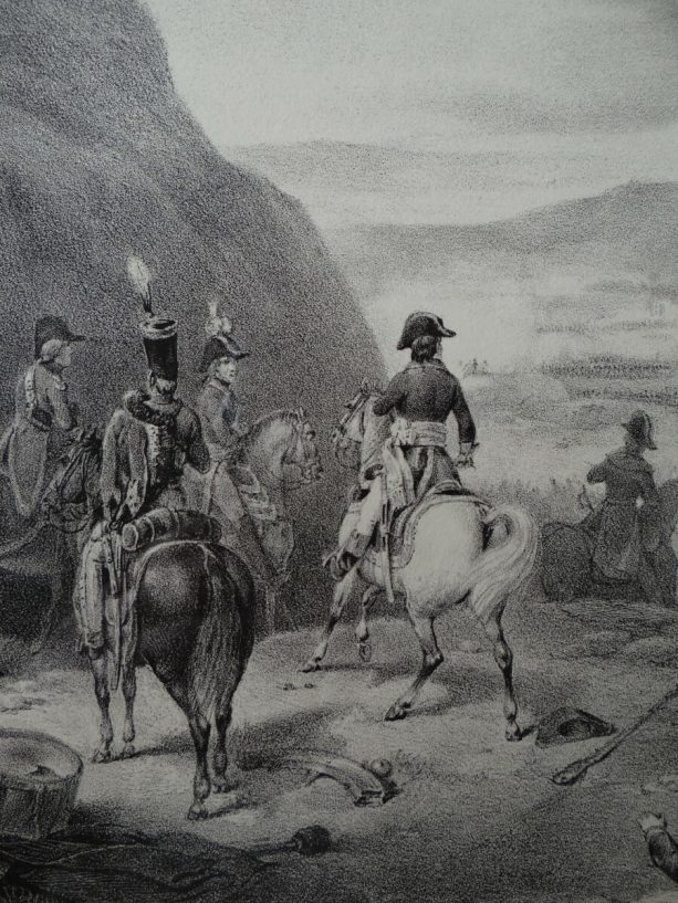 Framed Lithographs of Battle scenes of Napoleon 1827 - European Antiques
