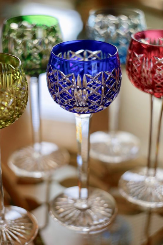 Saint Louis ‘riesling Crystal Wine Glasses European Antiques