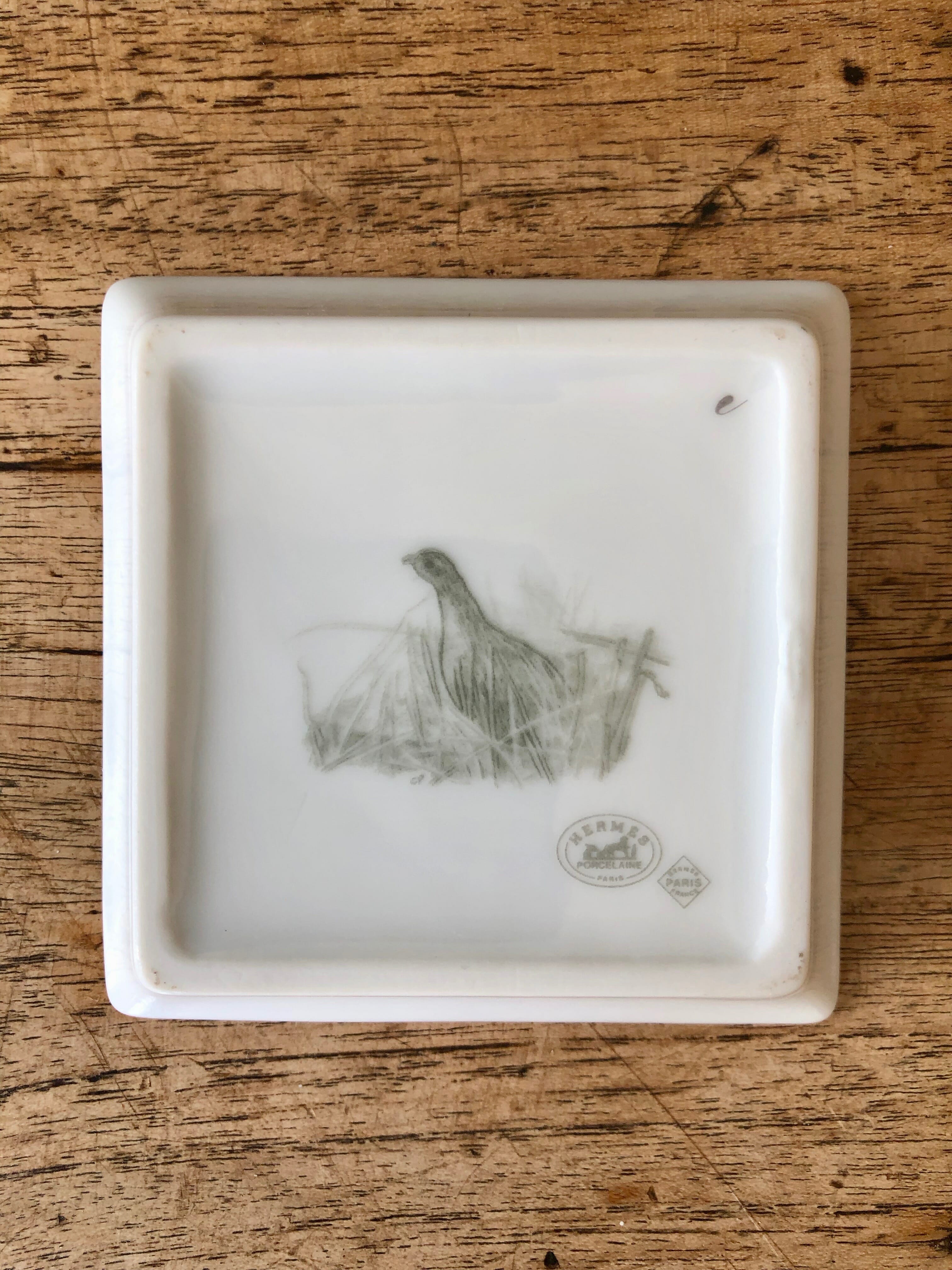 Vintage Hermes Porcelain cufflink trays - European Antiques