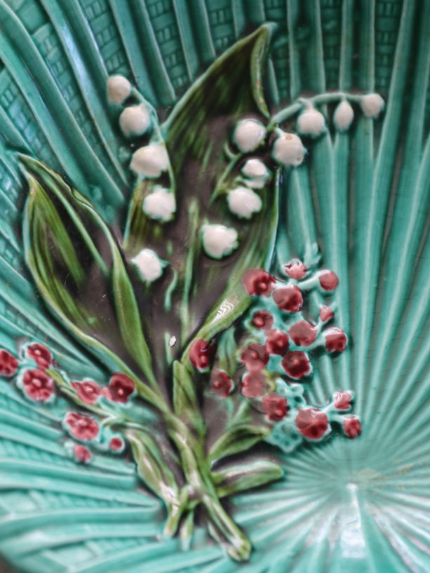 German Schramberg Lily of the Valley Majolica – European Antiques