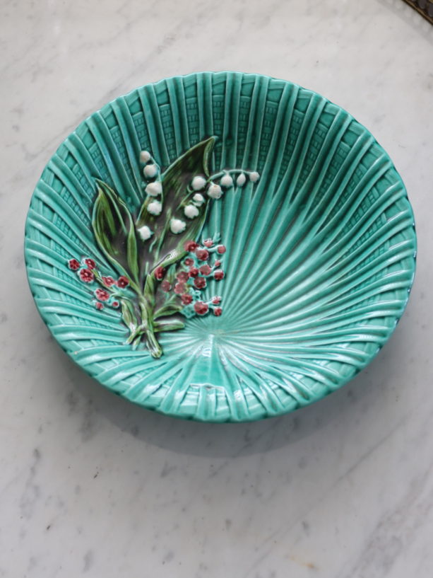 German Schramberg Lily of the Valley Majolica – European Antiques
